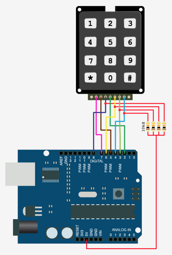 4 X 3 Matrix Array 12 Keys 43 Switch Keypad Keyboard Module For Arduino Pro44 Faranux Electronics